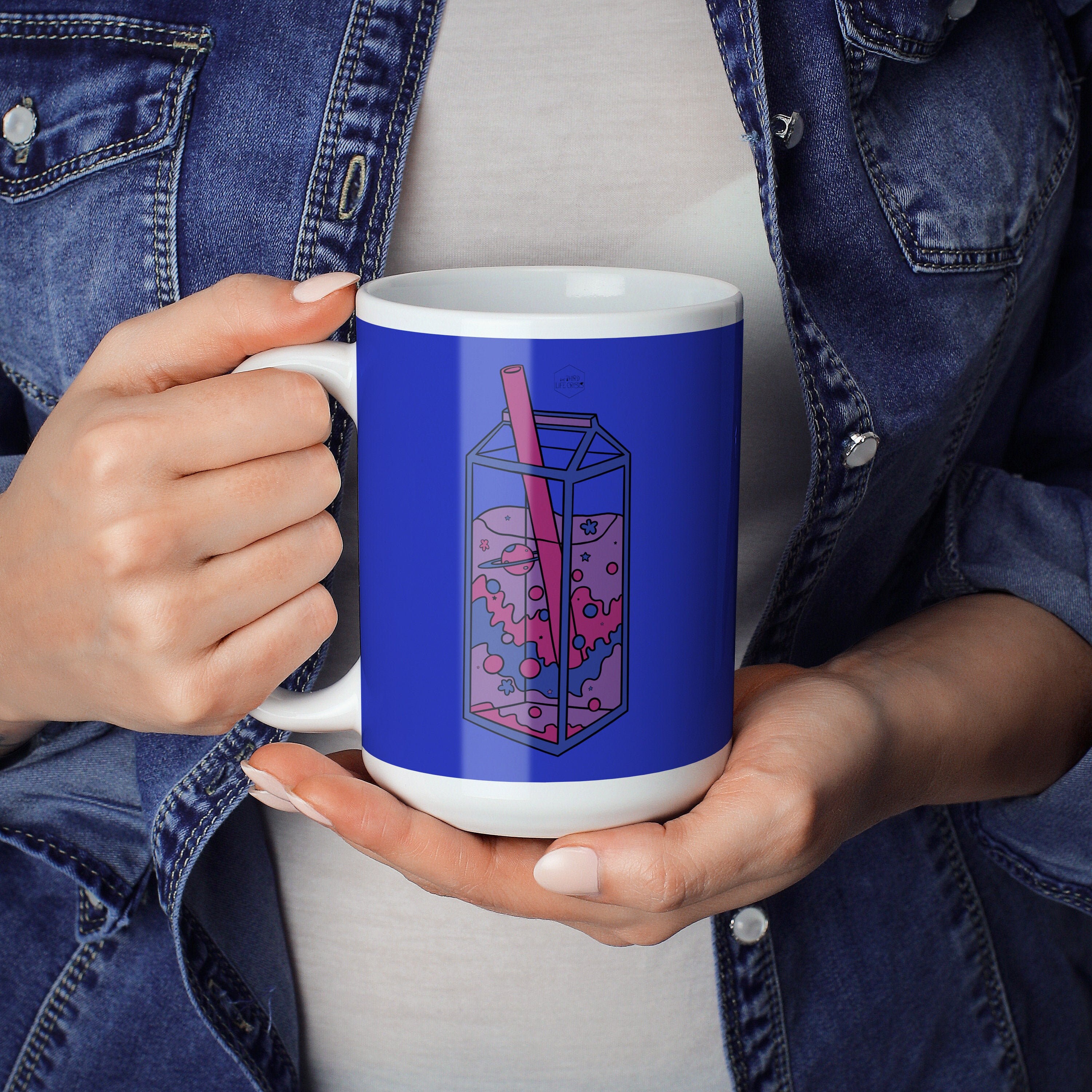 Bisexual Pride Lgbtea Bubble Tea Coffee Mug Genderqueer Gay - Etsy