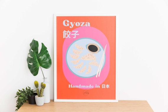 Japanese Gyoza Print Dumplings Print Gyoza Poster Dumplings | Etsy ...