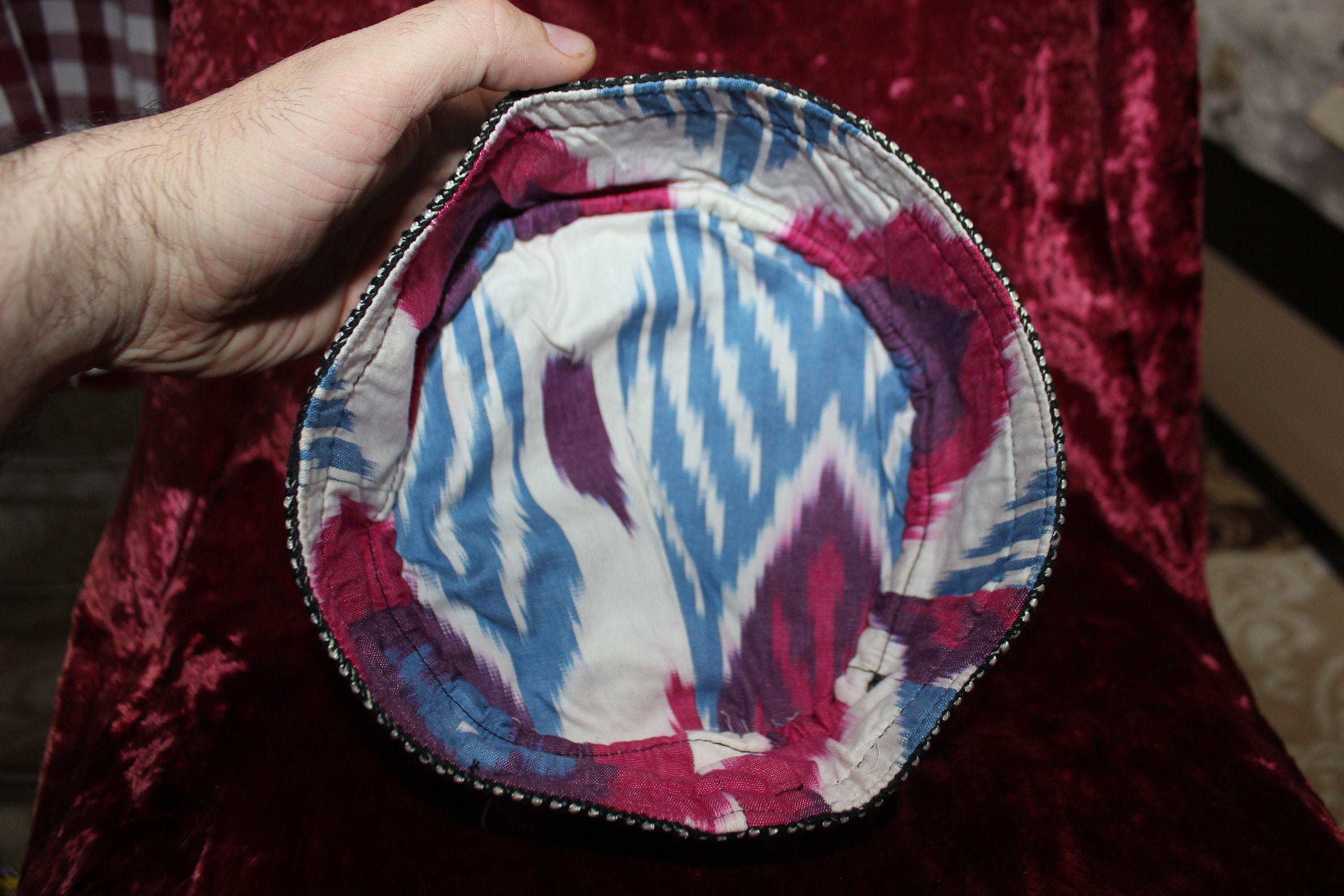 Uzbek Duppi Cap Hat Skull Cap Kufi Hat Embroidered Ethnic Gift | Etsy