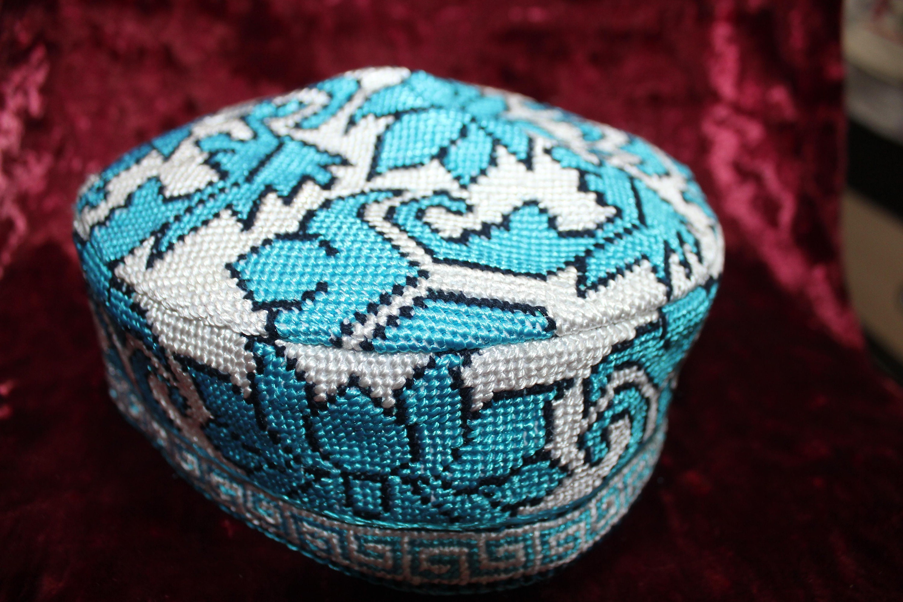 Uzbek Duppi Cap Hat Skull Cap Kufi Hat Embroidered Ethnic Gift - Etsy