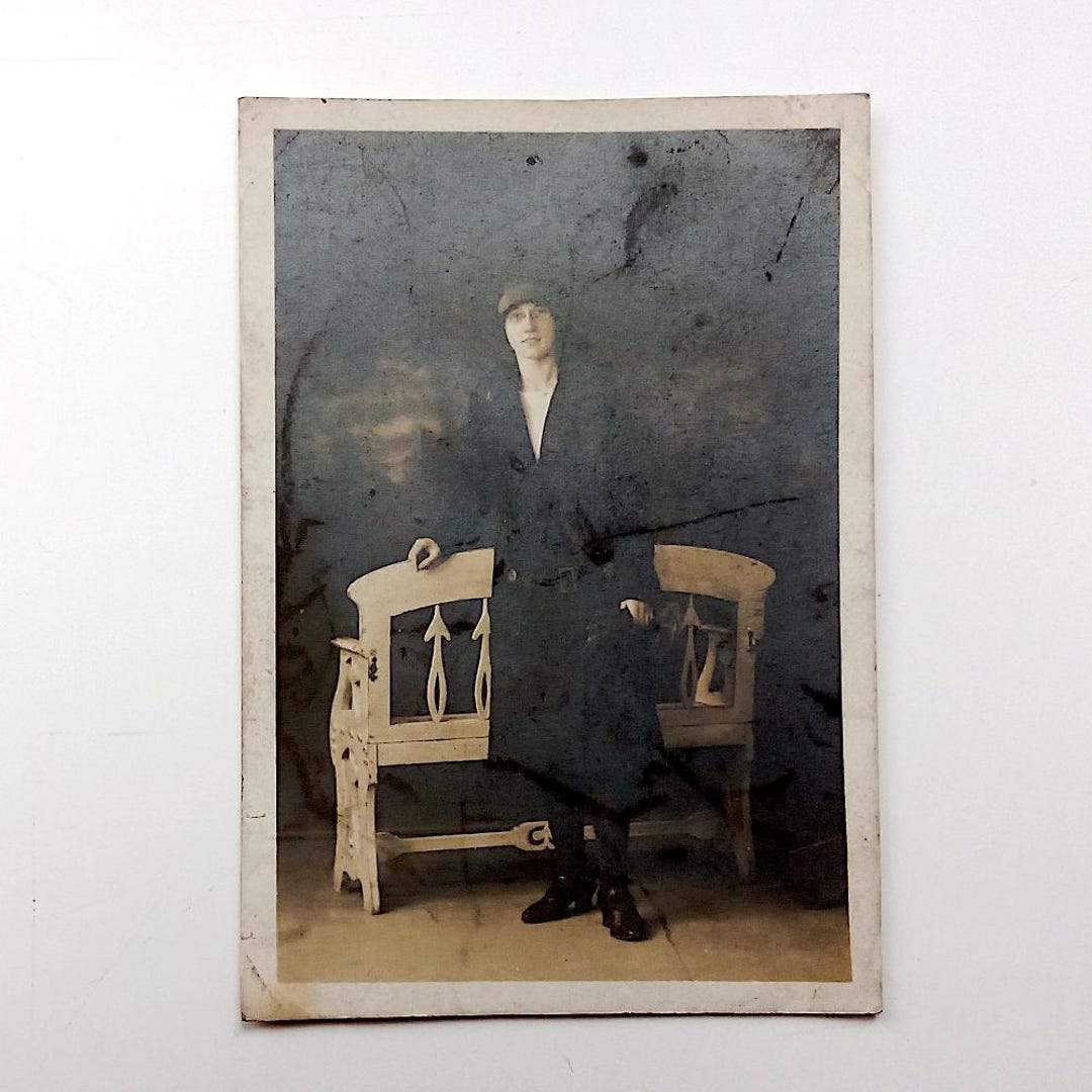1920s Irish Studio Portrait — Antique Photograph of a Woman - Etsy