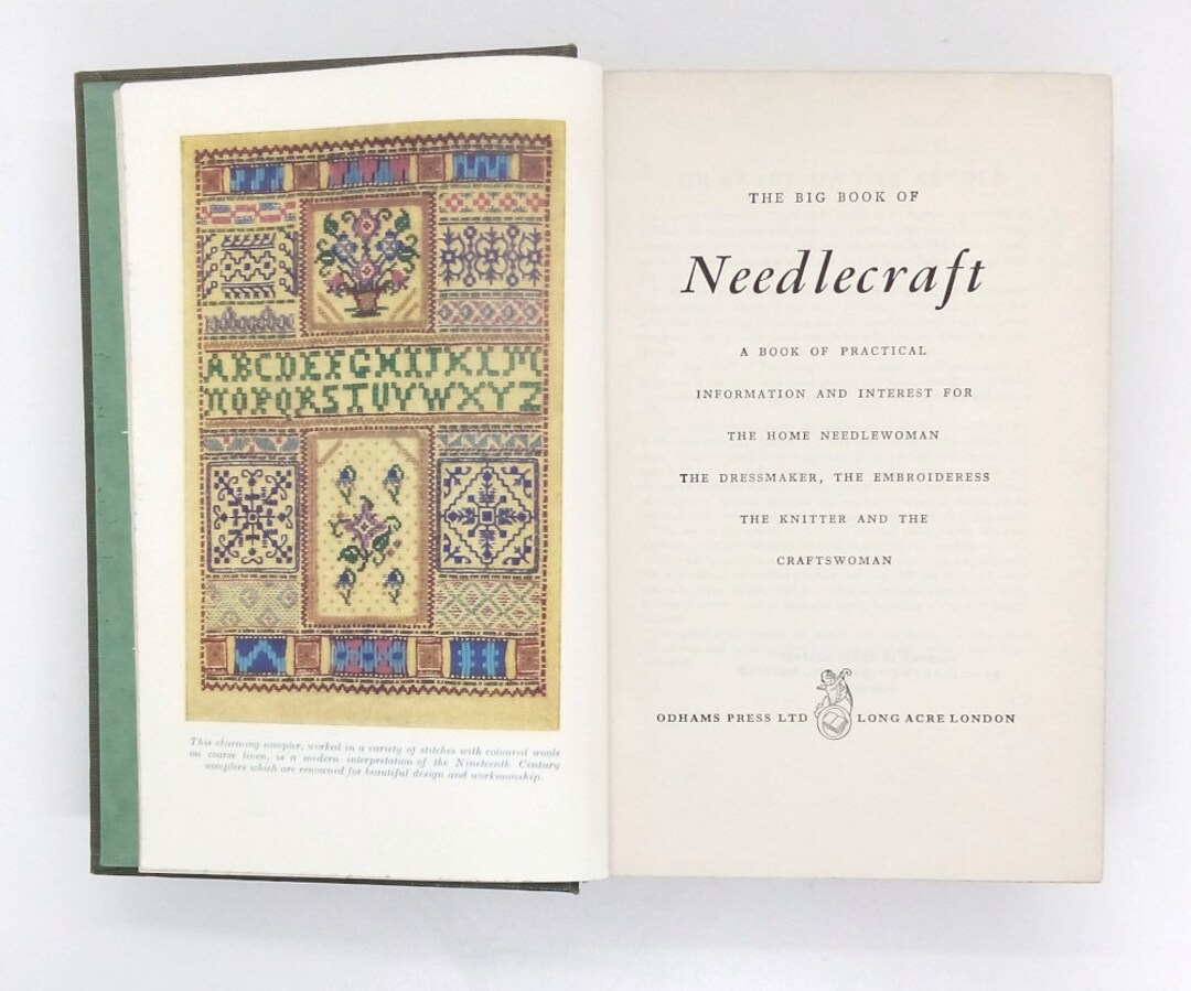 Vintage How to Guide, the Big Book of Needlecraft Mid-century Book Gift ...