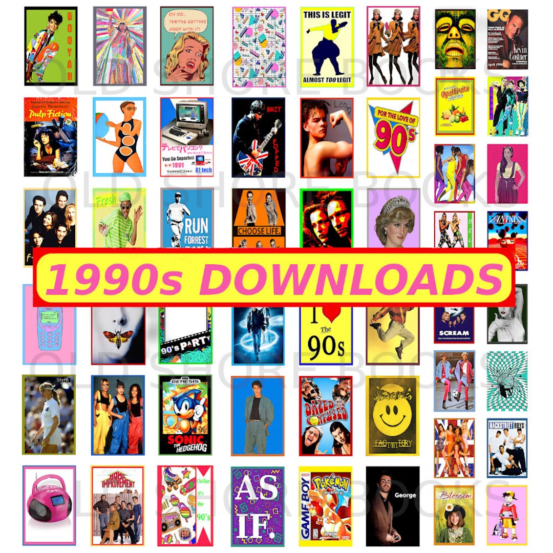 1990er Jahre Pop Art download Printables von Retro Bilder Vintage ...