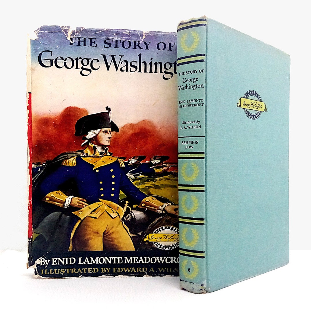 The Story of George Washington 1952 Sampson Low Vintage Illustrated ...