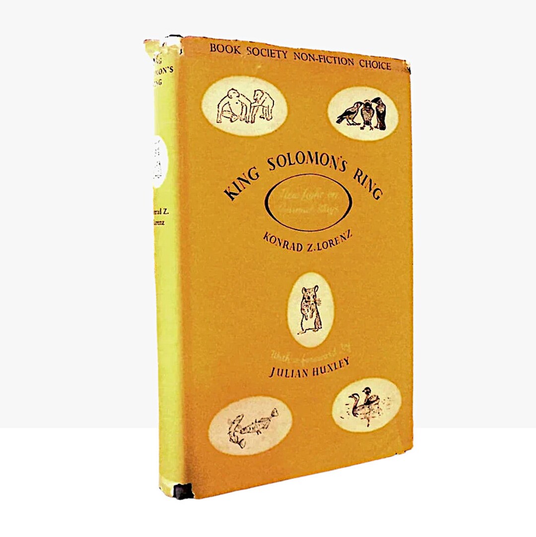 Zoology Book Gift, King Solomon's Ring by Konrad Lorenz Vintage Human ...