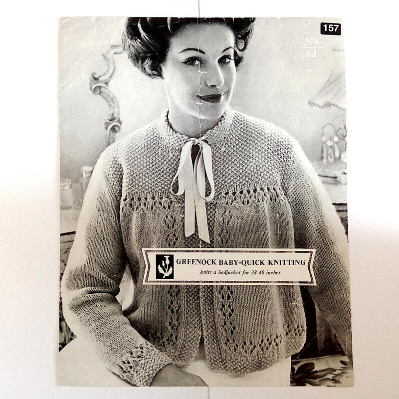 Bed Jacket Pattern - Etsy