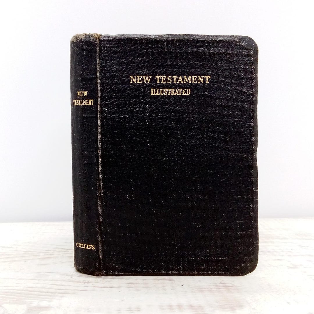New Testament Illustrated Bible Vintage Miniature Pocket Edition With ...