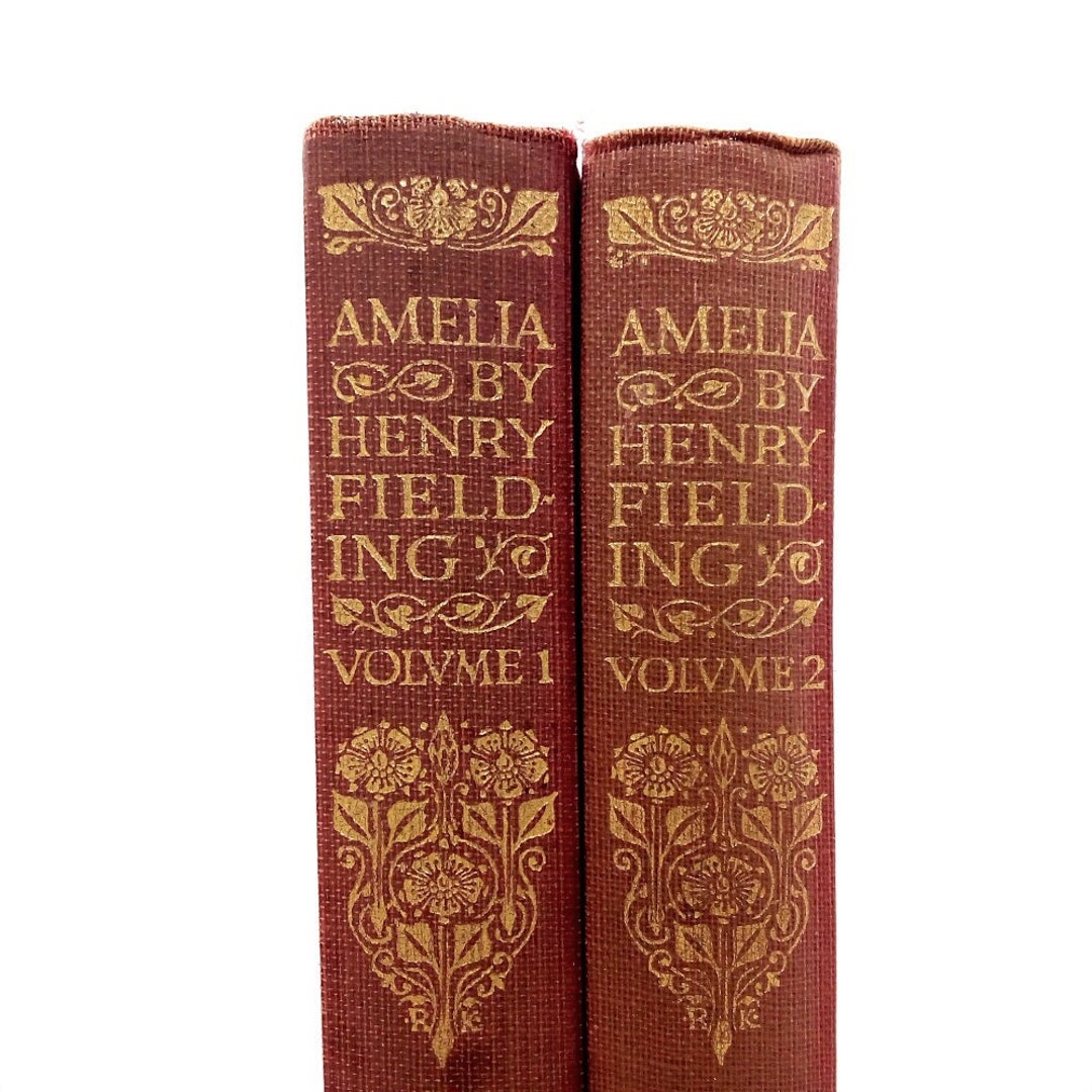 Henry Fielding Amelia 1930 Everyman’s Library Volumes 1 & 2, Decorative ...