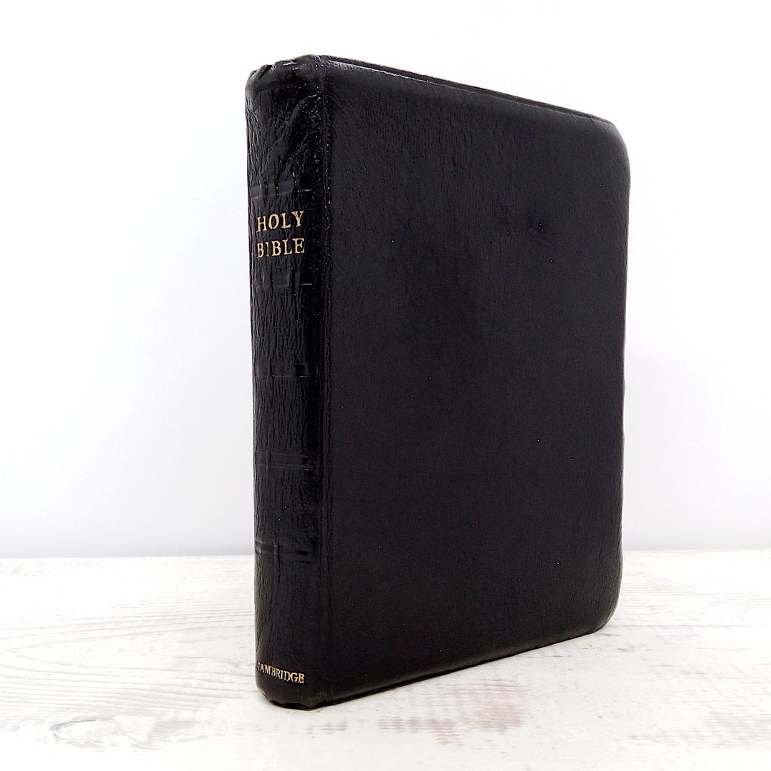 Vintage Holy Bible Gift by Cambridge University Press With Black Soft ...