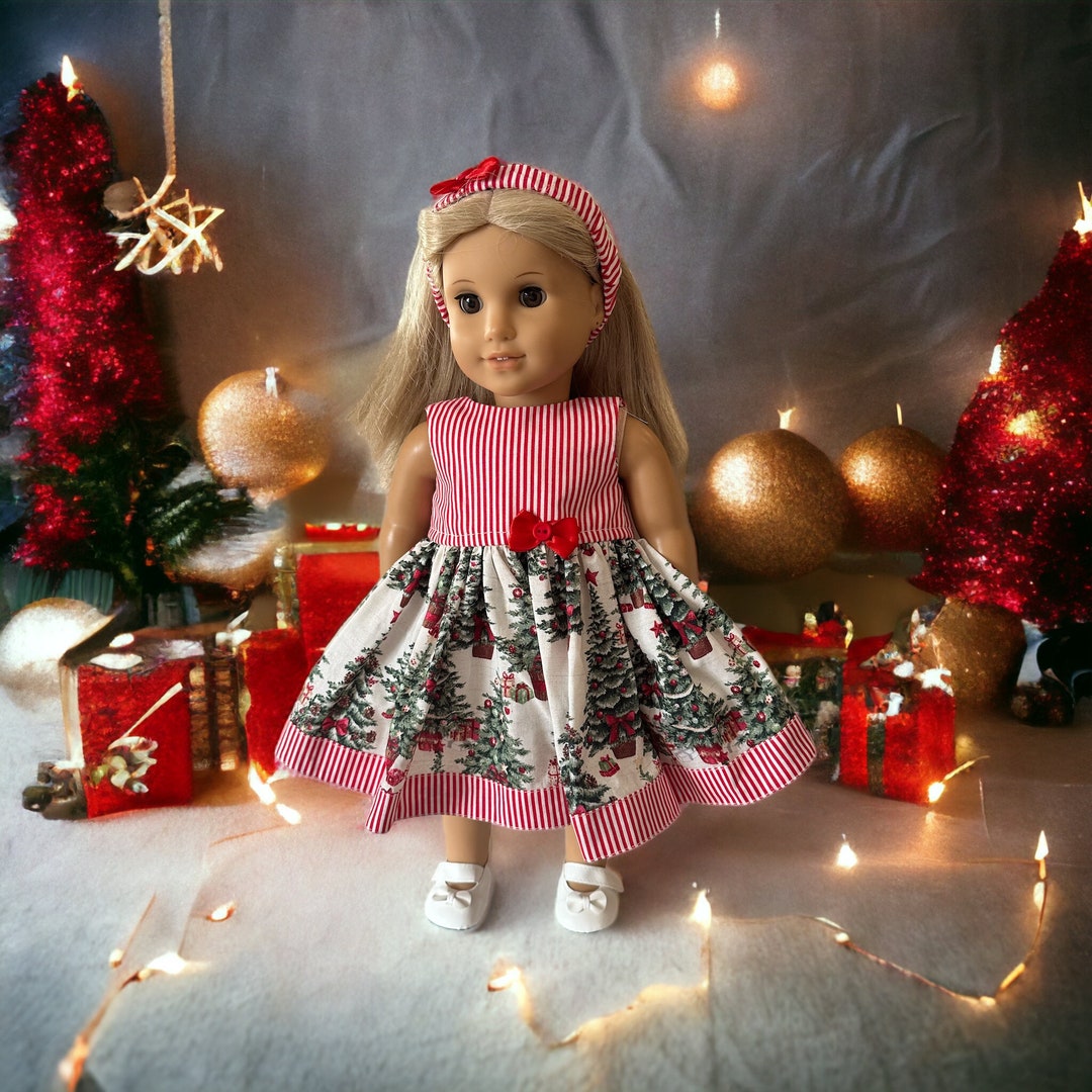 Christmas Doll Dress Handmade 43 Cm Doll Christmas Dress 18 Etsy