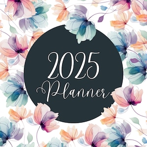 2025 Planner 2025 Monthly Planner 2 Page Layout 2025 Printable ...