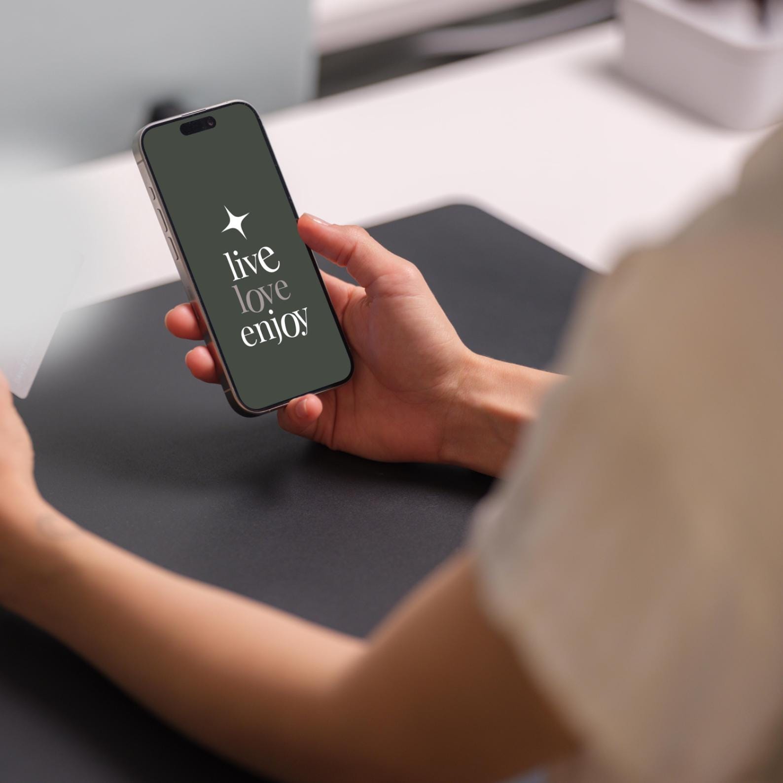 Phone Wallpapers Affirmation Wallpapers Neutral Hues Modern iPhone ...