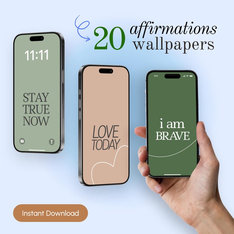 Phone Wallpapers Affirmation Wallpapers Neutral Hues Modern iPhone ...