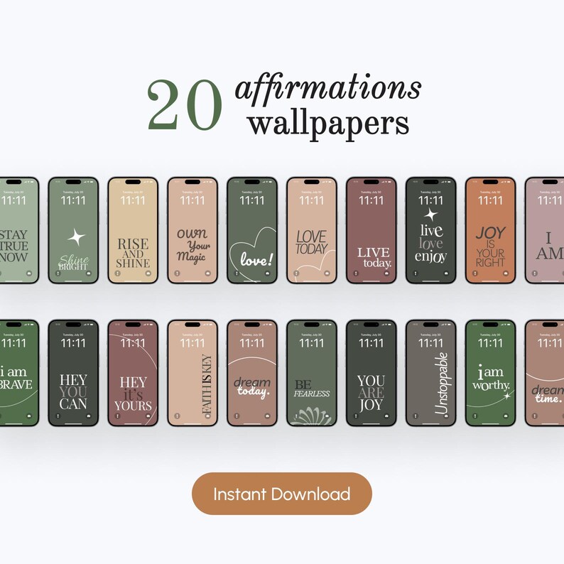 Phone Wallpapers Affirmation Wallpapers Neutral Hues Modern iPhone ...