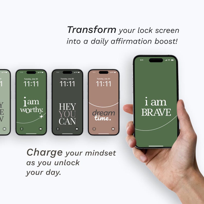 Phone Wallpapers Affirmation Wallpapers Neutral Hues Modern iPhone ...