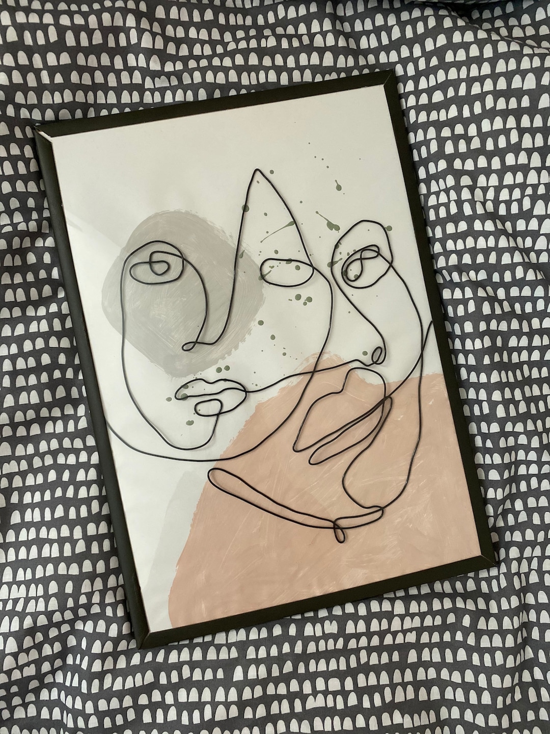 A3 Wire Abstract Face Painting - Etsy