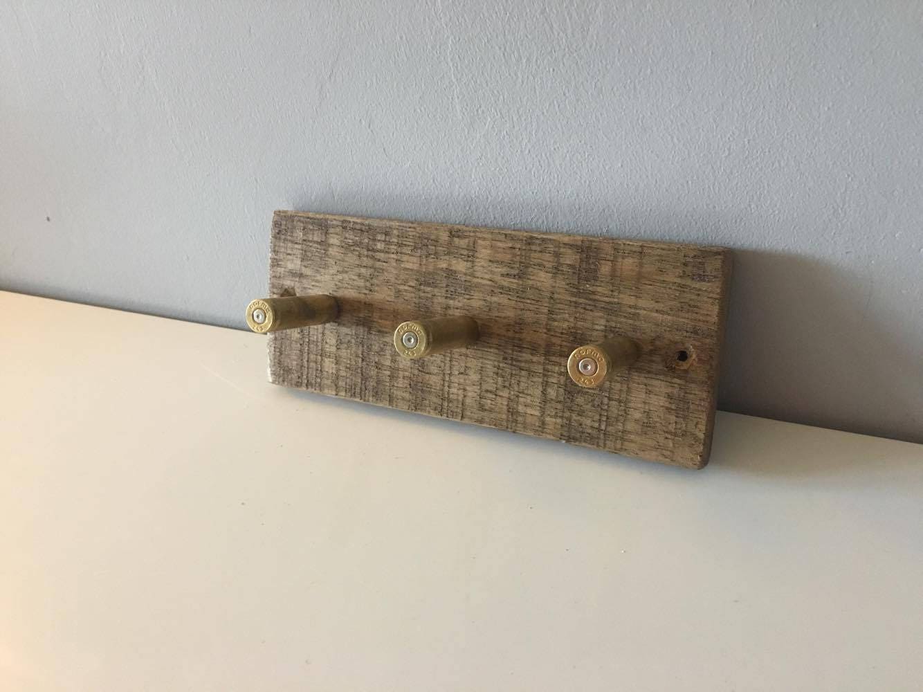 Rustic Rifle Bullet Key Hooks - Etsy UK