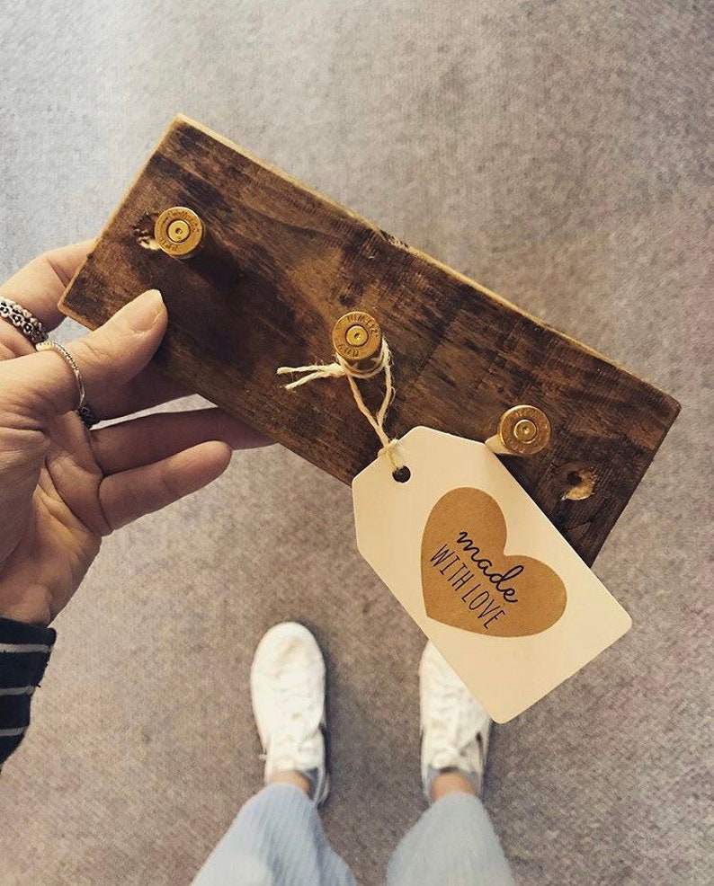 Rustic Rifle Bullet Key Hooks | Etsy