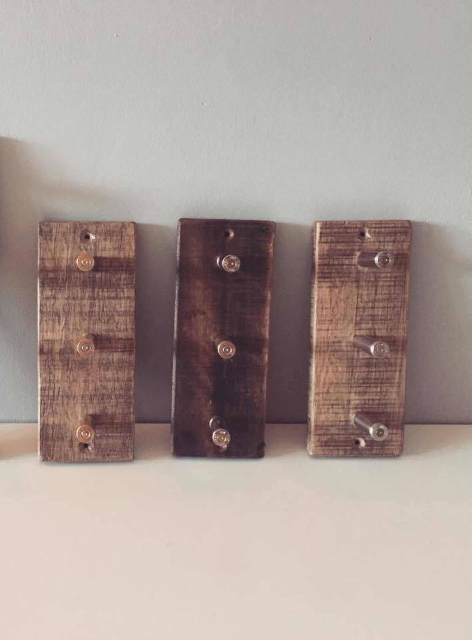 Rustic Rifle Bullet Key Hooks | Etsy