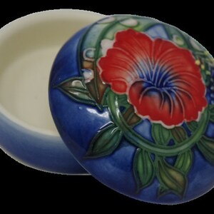 Old Tupton Ware Trinket Box: Hand-painted Tube Lined Pottery - Etsy UK