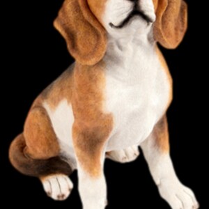 Sitting Beagle Ornament Garden Home Decor Statue Resin Dog H35x28cm ...