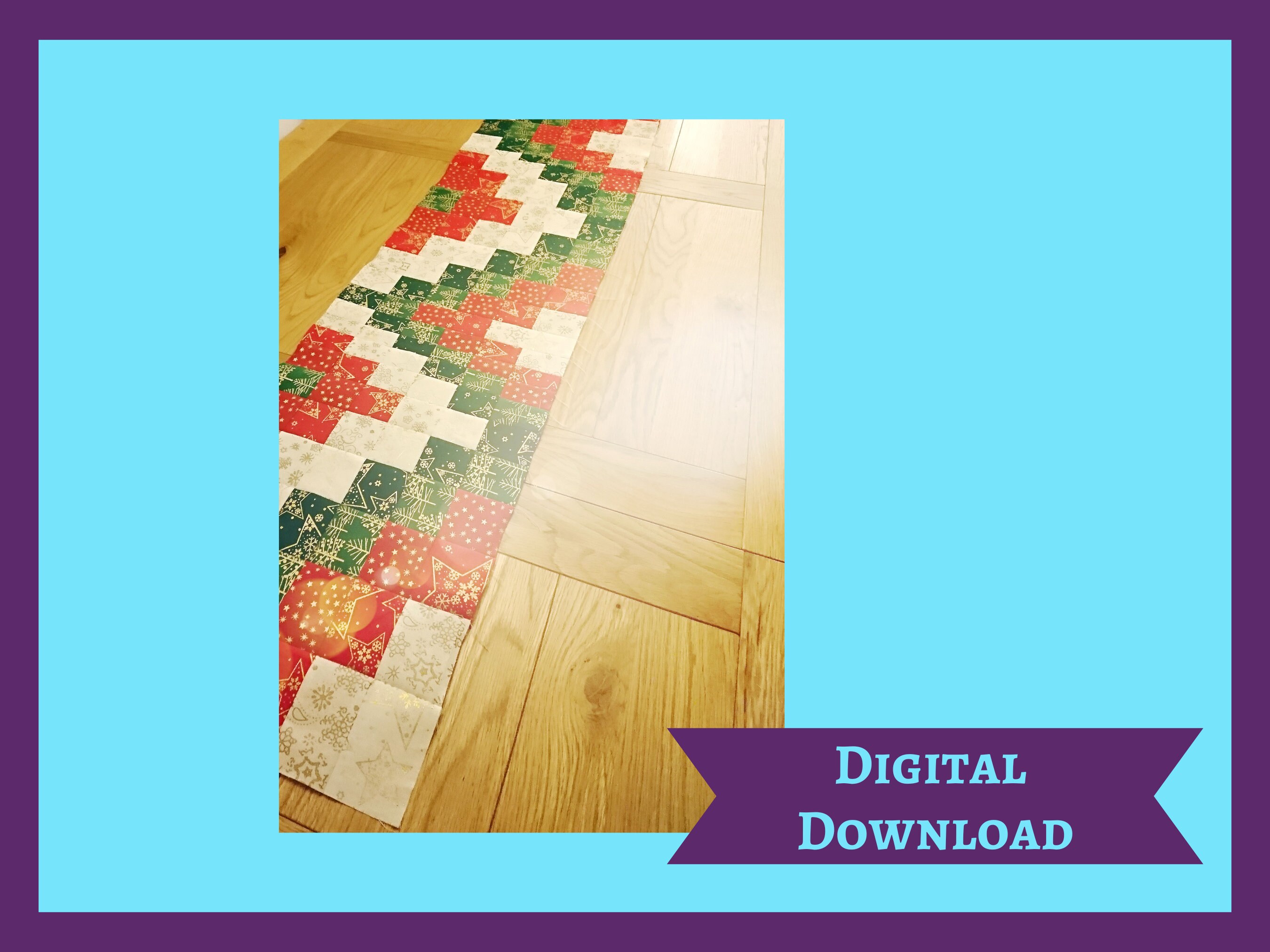 PDF Pattern Quilted Table Runner Christmas Table Runner - Etsy