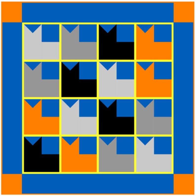 Cat Nap: the Cat's Quilt | Patchwork PDF Pattern | Beginner Friendly ...