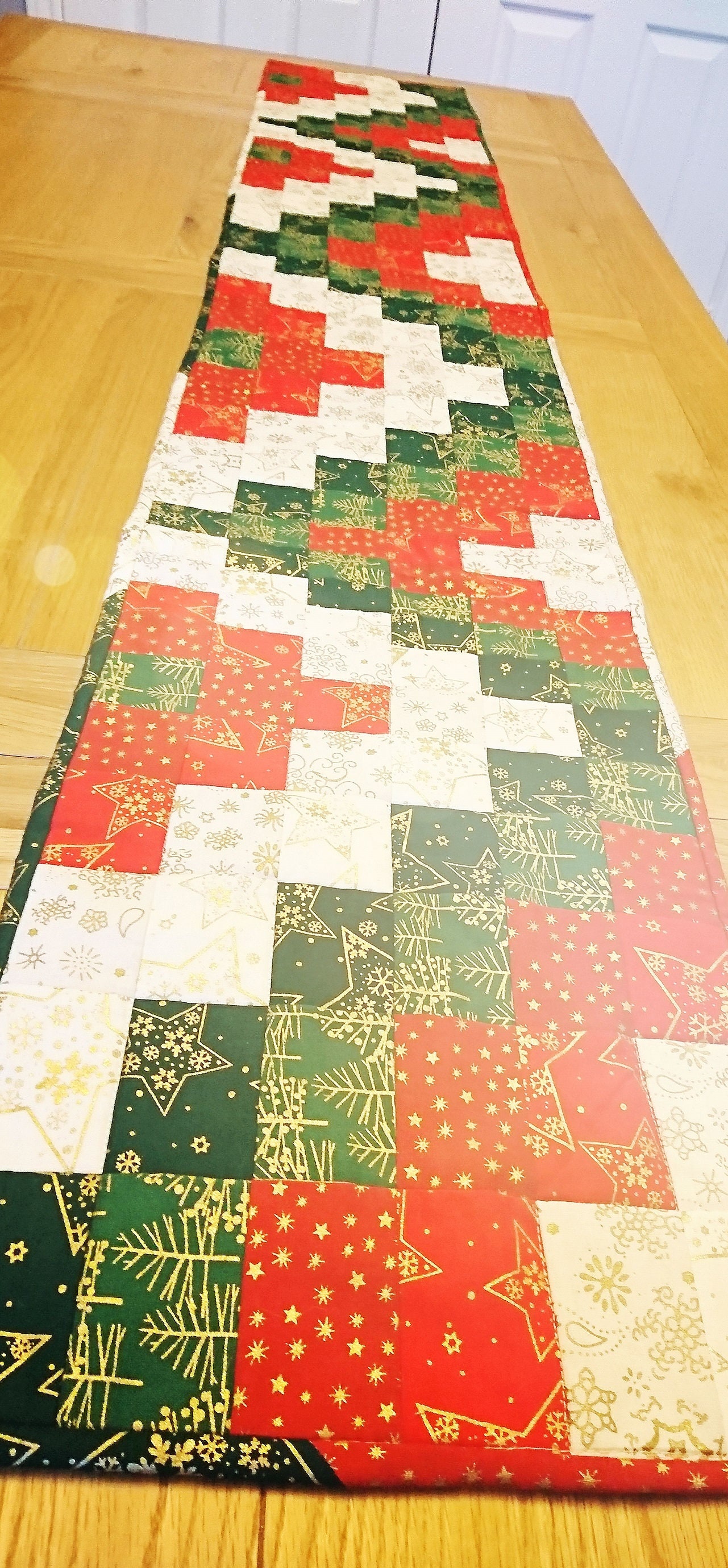PDF Pattern Quilted Table Runner Christmas Table Runner - Etsy