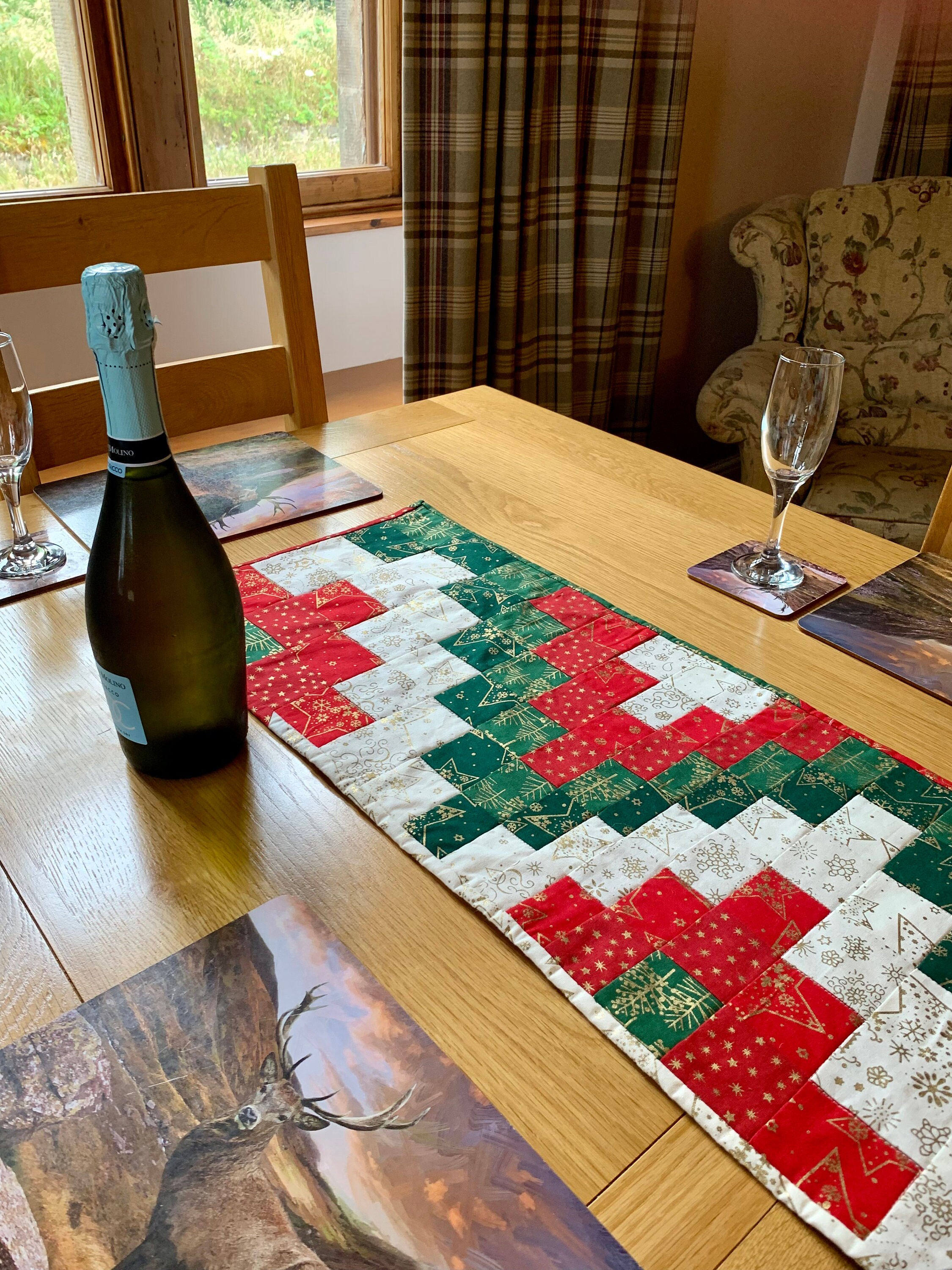 PDF Pattern, Quilted Table Runner, Christmas Table Runner, - Etsy