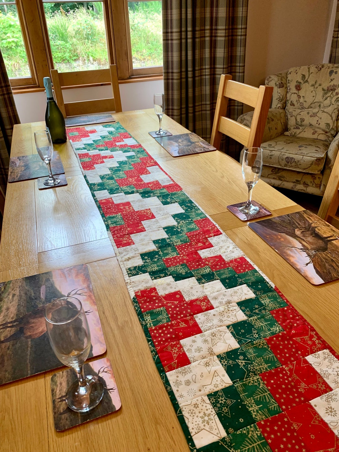 PDF Pattern, Quilted Table Runner, Christmas Table Runner, - Etsy