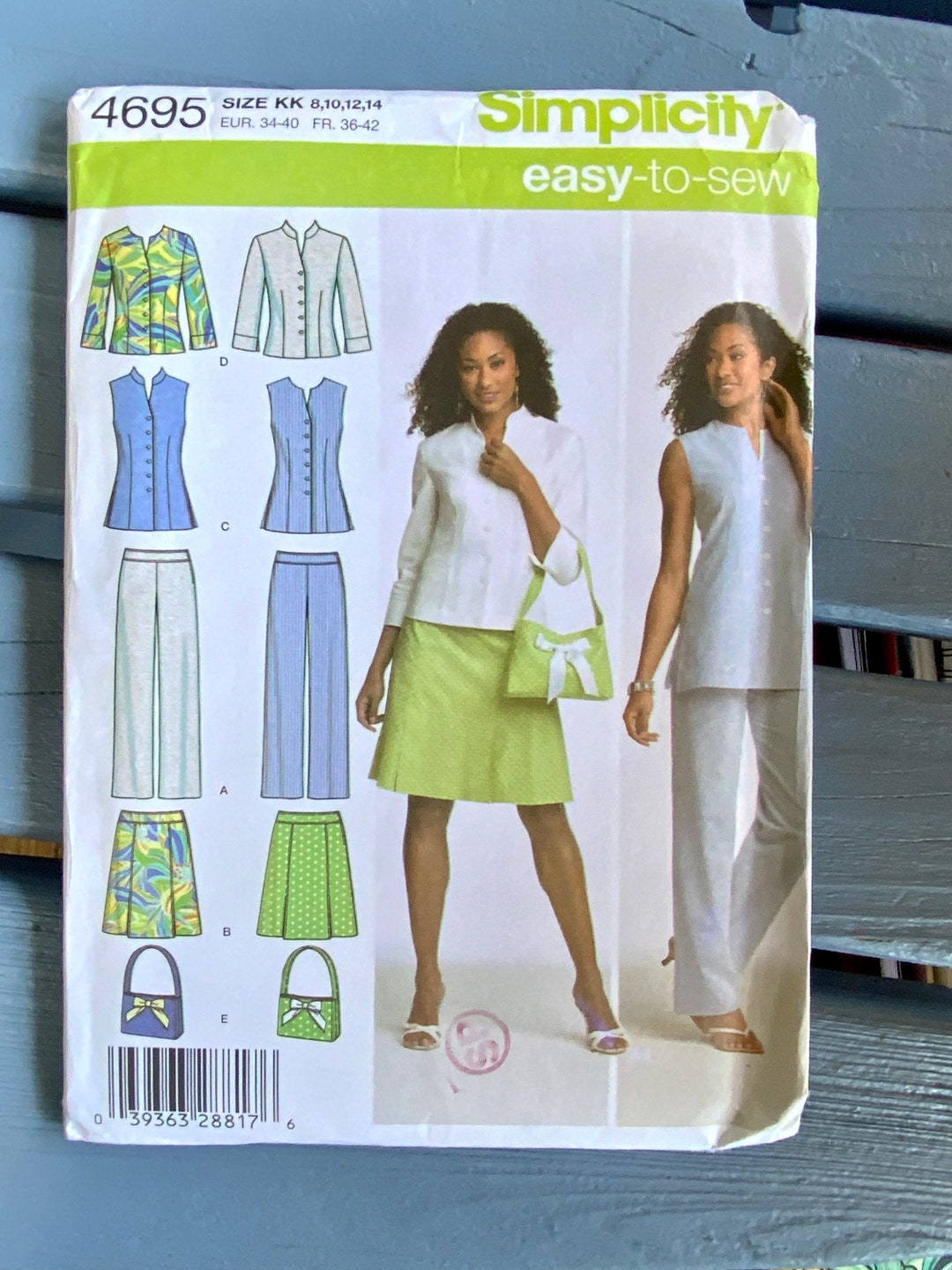 Simplicity 4695 Misses Uncut, Factory-fold Sewing Pattern Size 8, 10 ...