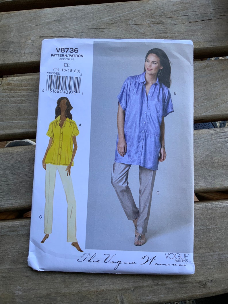 Vogue 8736 Misses Uncut Factory-fold Sewing Pattern Size 14 - Etsy