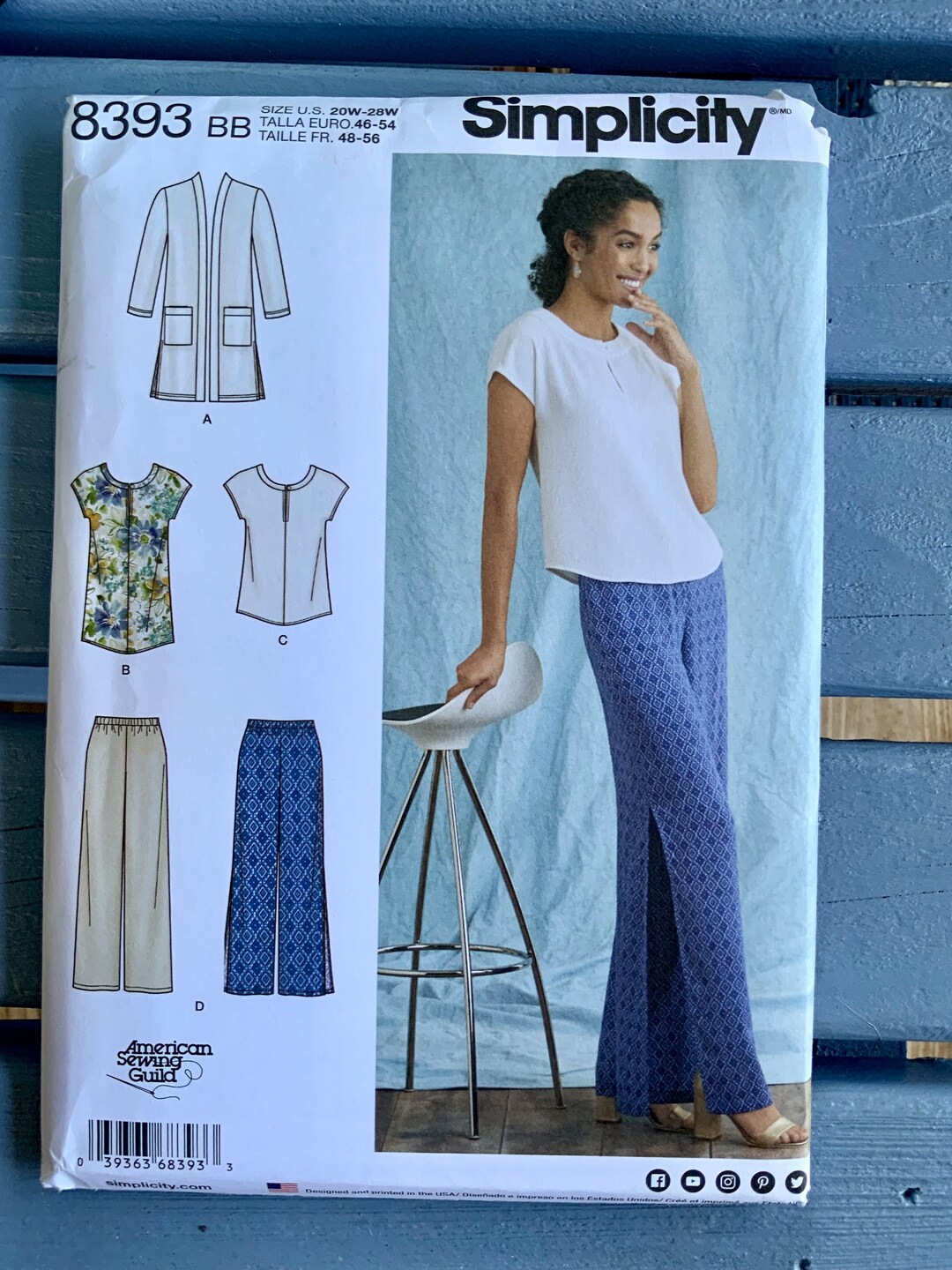 Simplicity 8393 Womens Uncut Factory-fold Sewing Pattern Size - Etsy