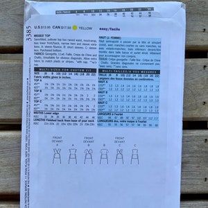 Butterick 3385 Misses Uncut, Factory-fold Sewing Pattern Size 6, 8, 10 ...