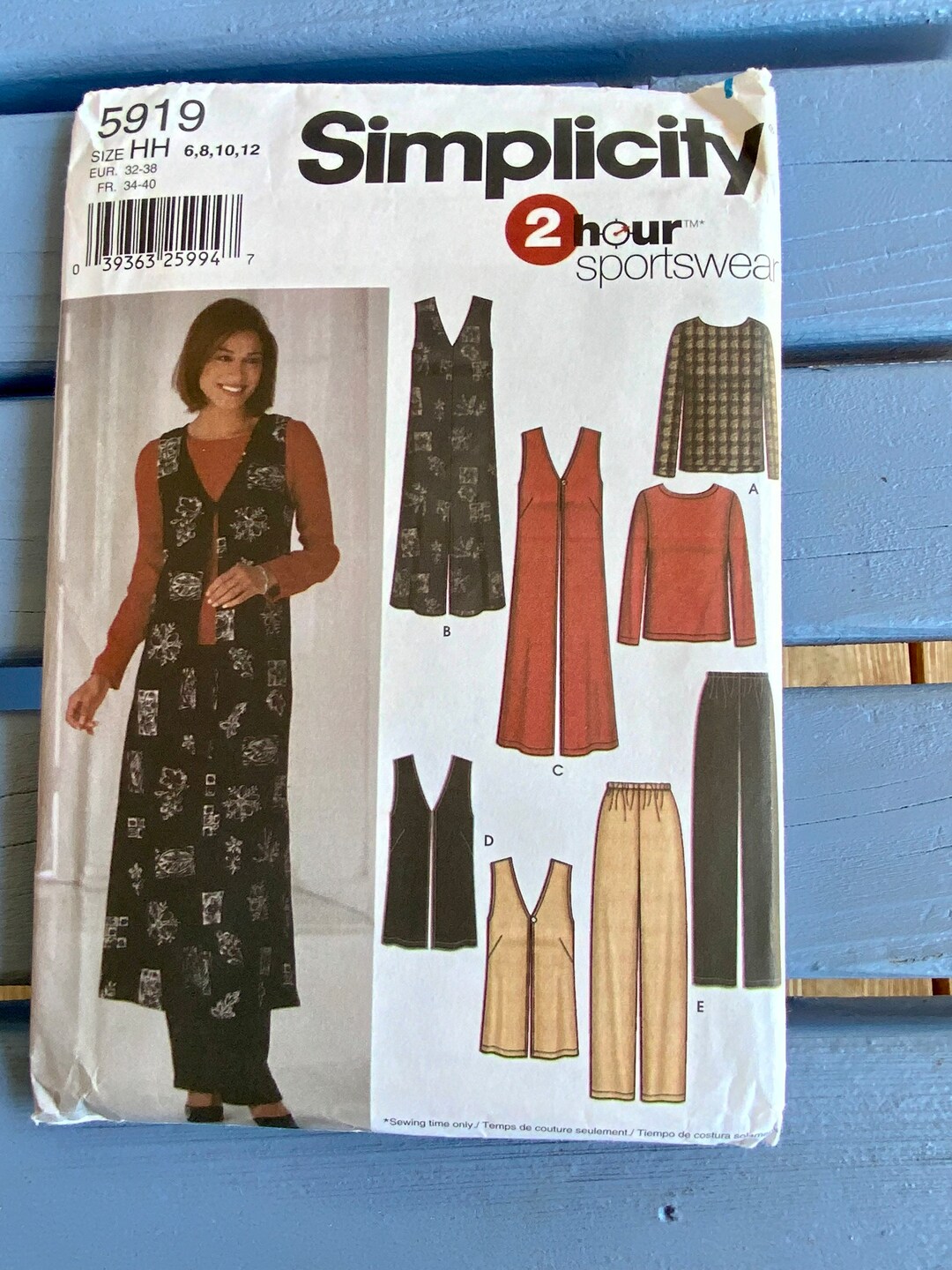 Simplicity 5919 Misses Uncut Factory-fold Sewing Pattern Size - Etsy