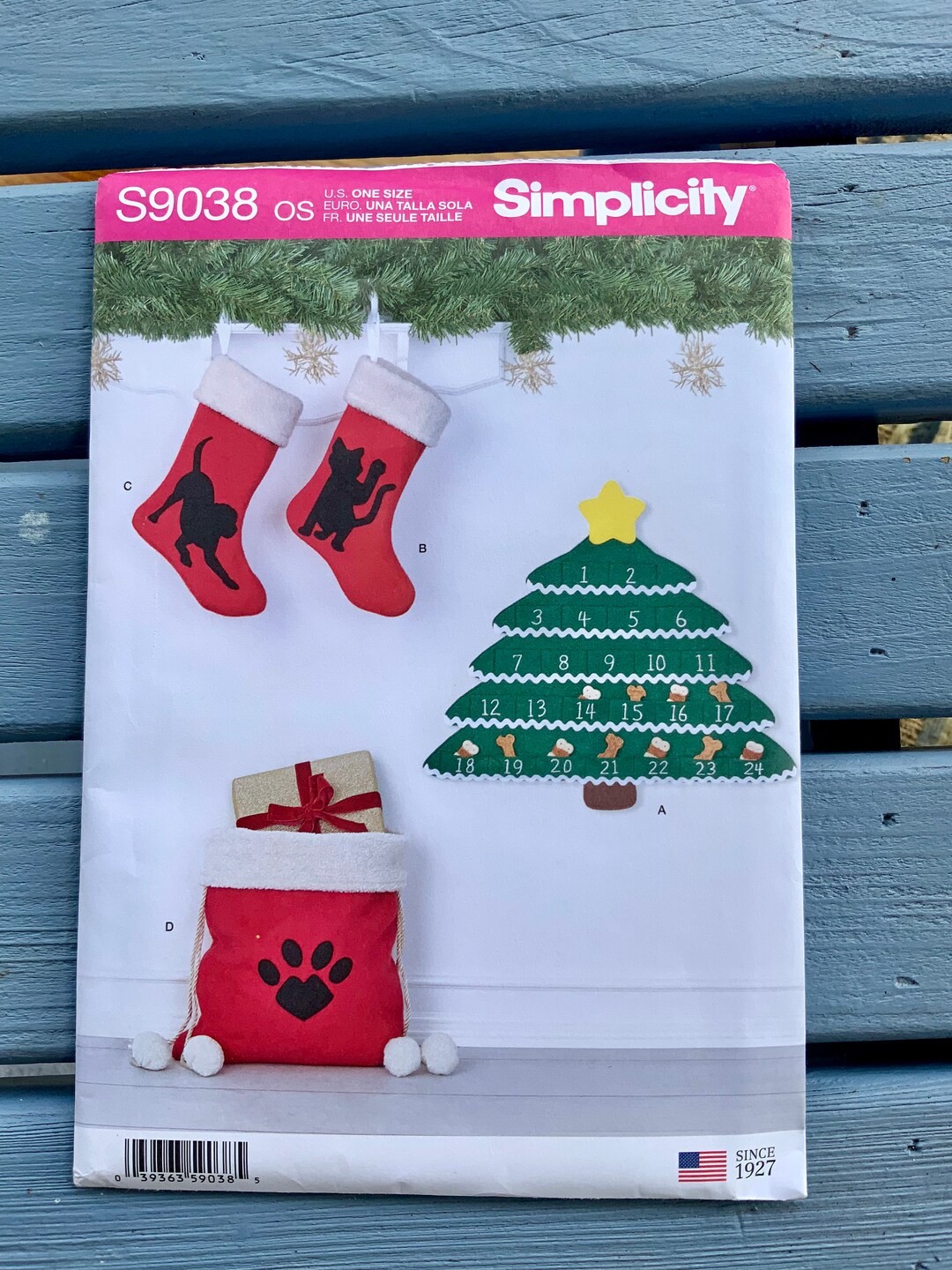 Simplicity 9038 Christmas Pet Accessories Uncut Factory-fold Sewing ...
