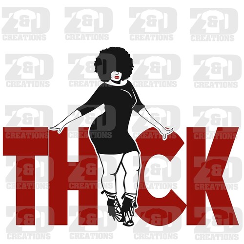 All Natural SVG Simply Thick Naturally Black Thick Girl - Etsy
