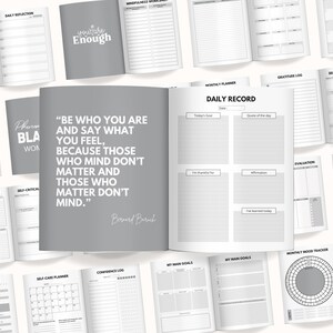 Editable Self Confidence Planner Journal Canva Template - Etsy