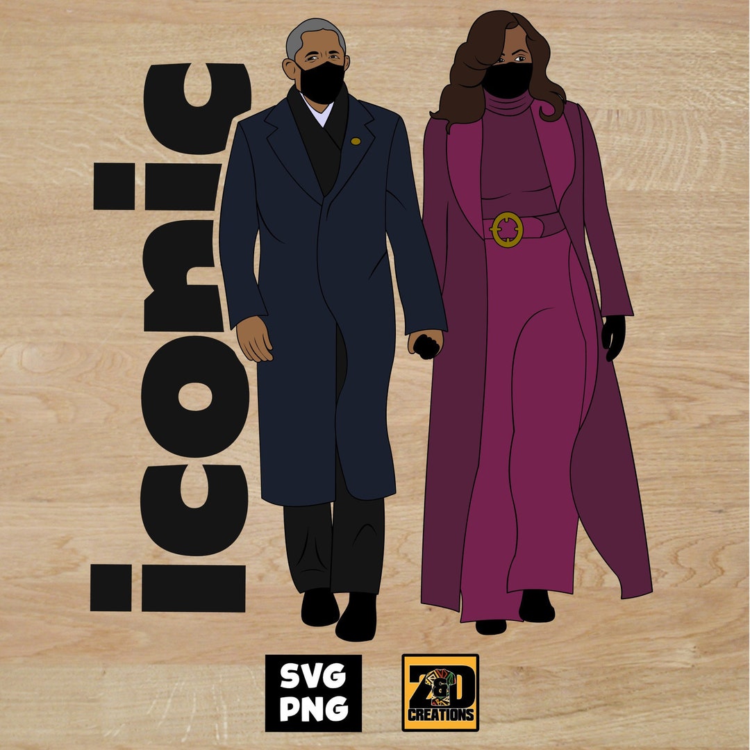 Iconic Michelle Obama SVG PNG Digital - Etsy