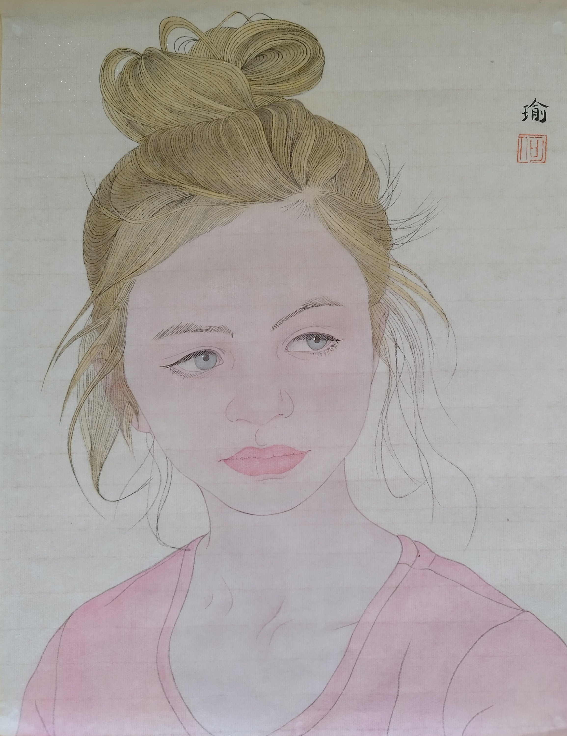 Original Painting of a Custom Gongbi Portait Chinese Ink - Etsy