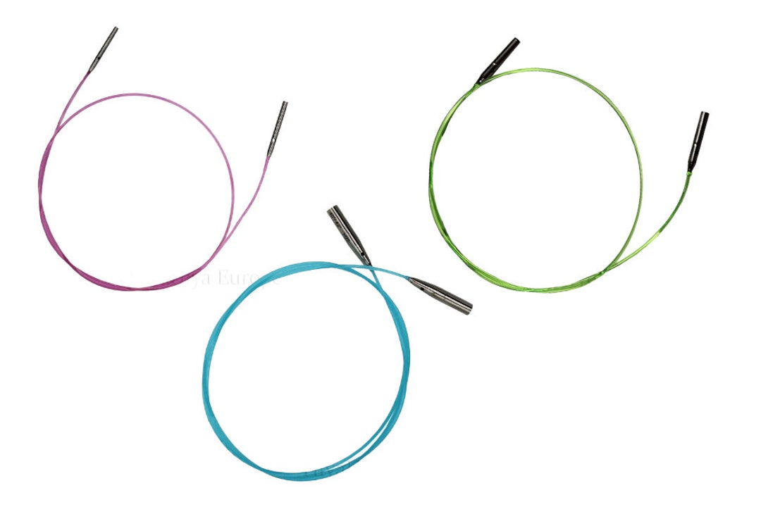 HIYAHIYA Interchangeable Cables for Knitting Needle Tips - Cord for ...