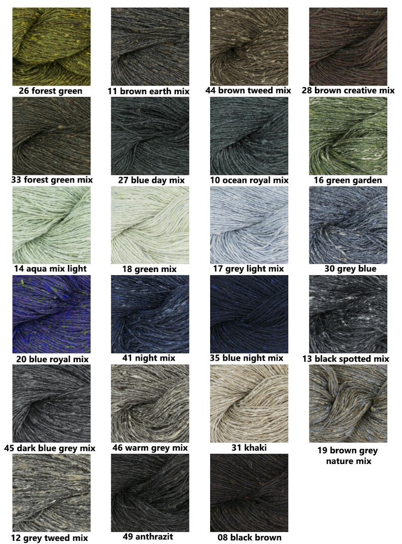 Tussah Silk Yarn for Knitting BC Garn Tussah Tweed Yarn | Etsy