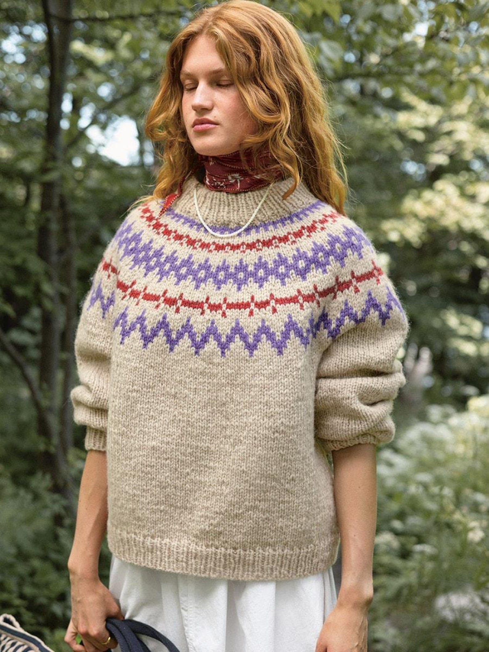 Sandnes Garn 2410 Polar-light Sweater Pattern (printed) - Requires ...