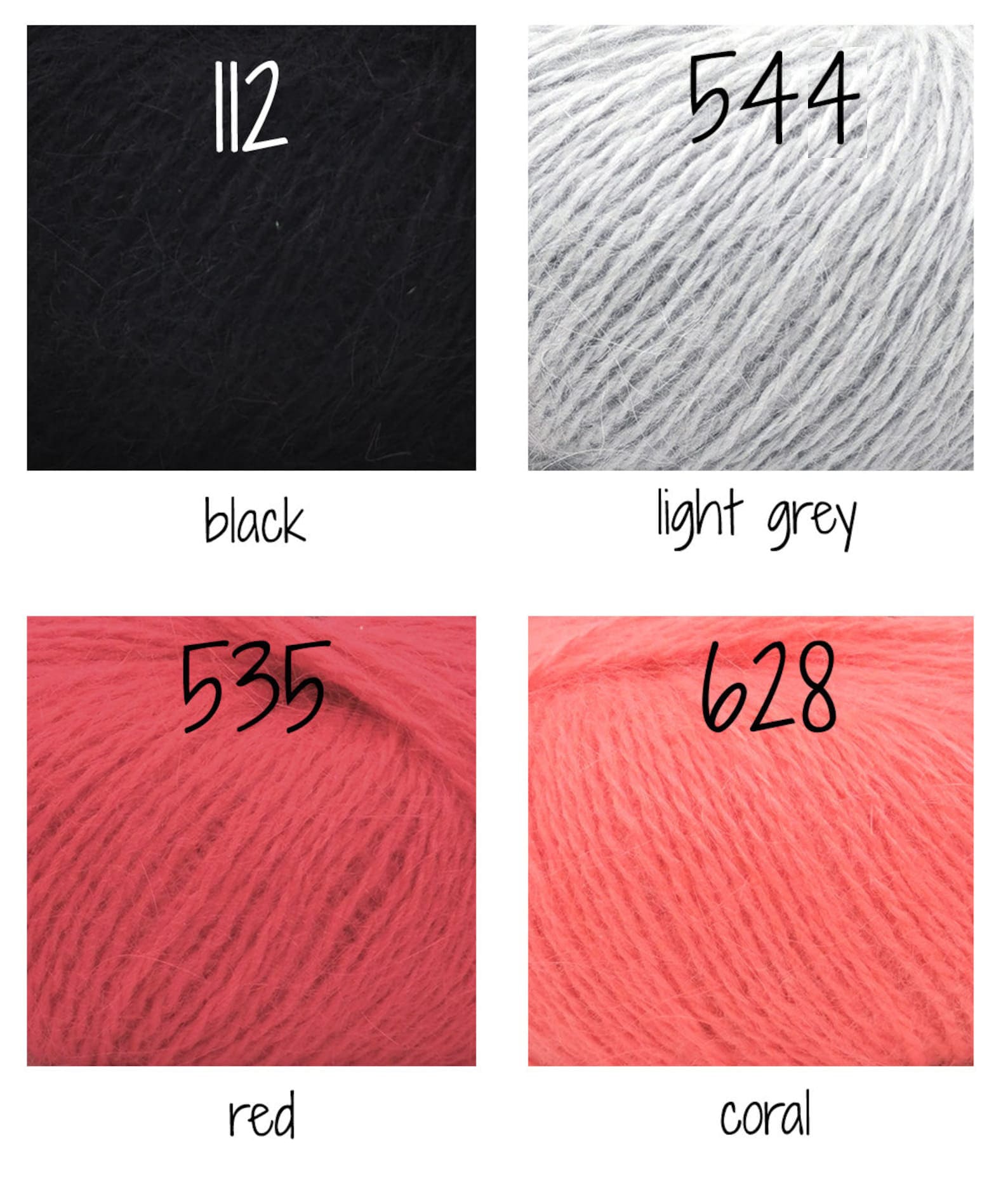 100% Angora Yarn for Knitting Tropical Lane Angora Fluffy Yarn Angora ...