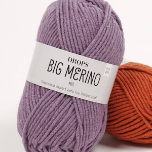 DROPS Big Merino - Merino Wool Yarn - Superwash Yarn - 100 Wool Yarn ...