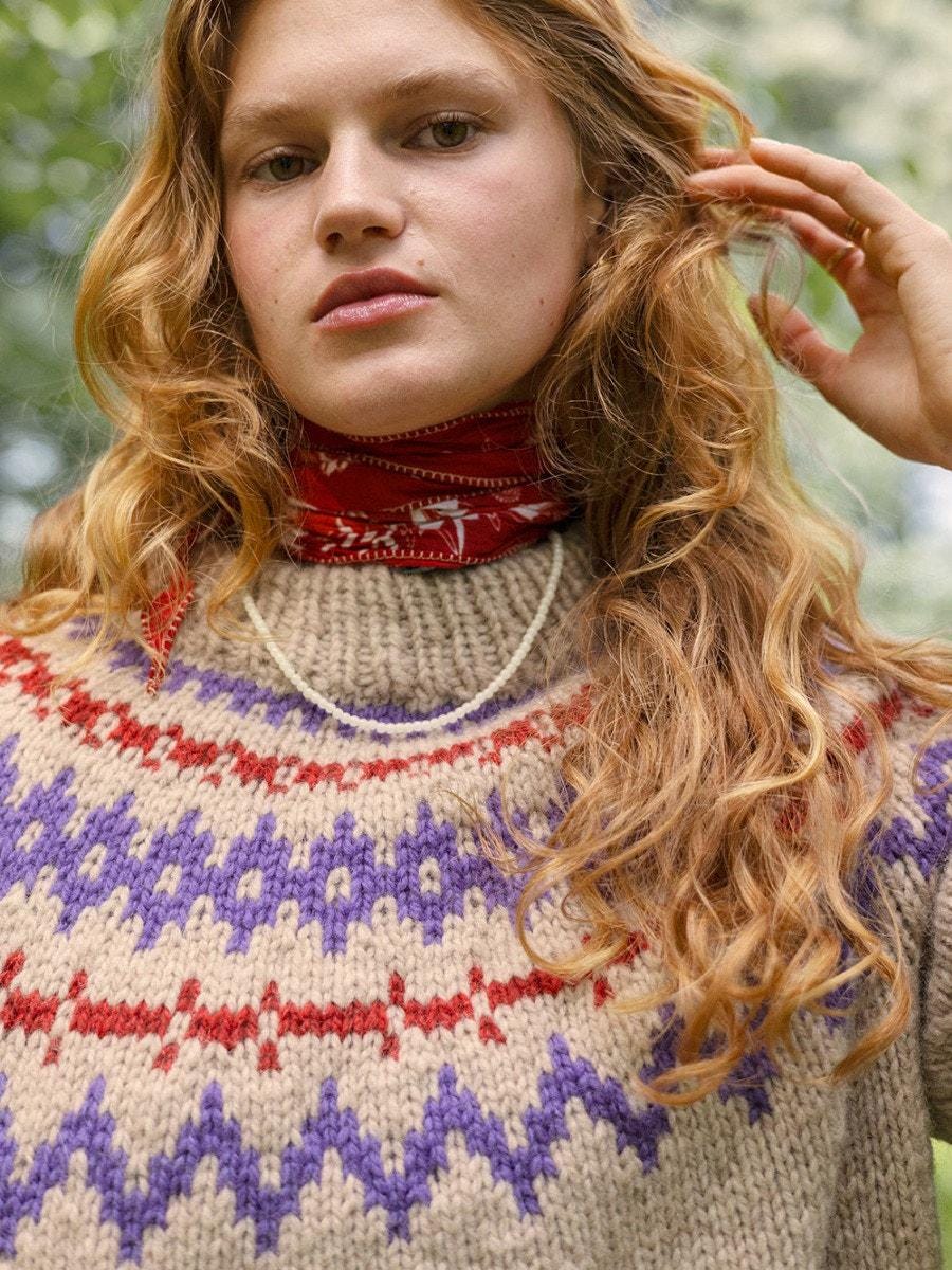 Sandnes Garn 2410 Polar-light Sweater Pattern (printed) - Requires ...