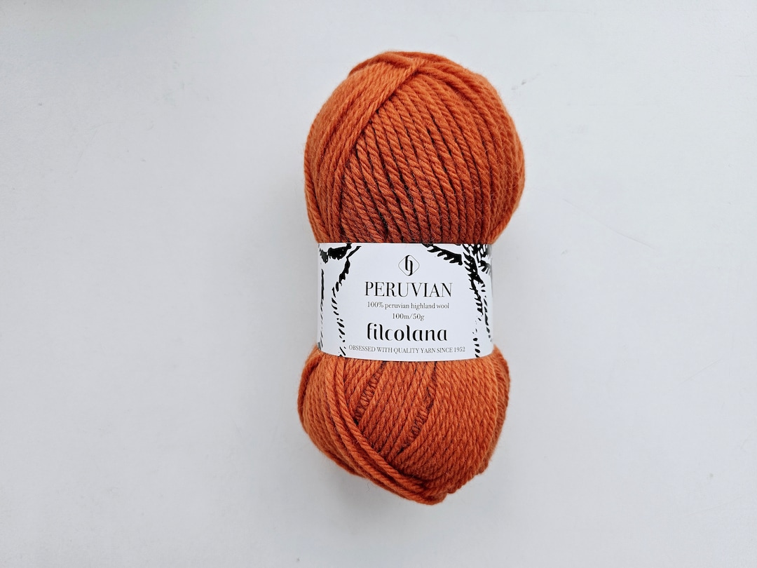 FILCOLANA PERUVIAN Wool Yarn, DK Weight Yarn, 50 Grams 100 Meters 109 ...