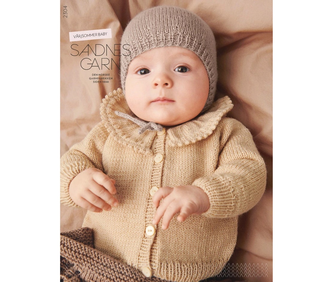 SANDNES GARN Patterns Book No. 2304 Patterns for Babies From NB to 24M ...