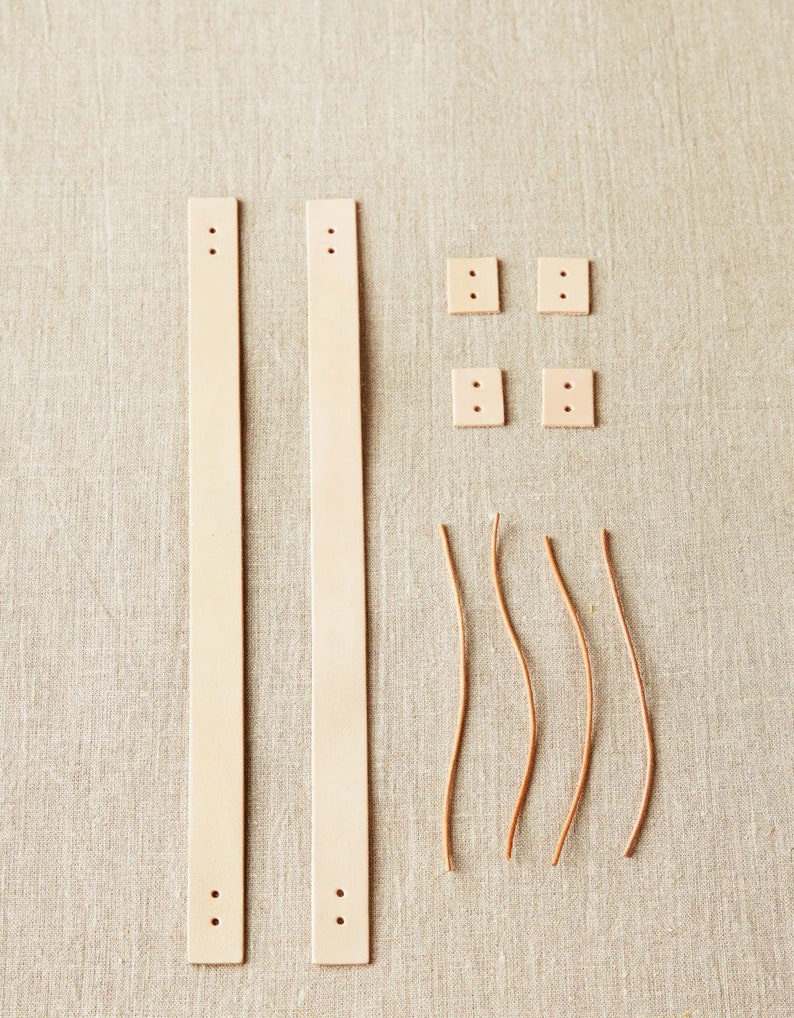 Leather Handle Kit COCOKNITS Premium Craft Supplies - No-sew Way to Add ...