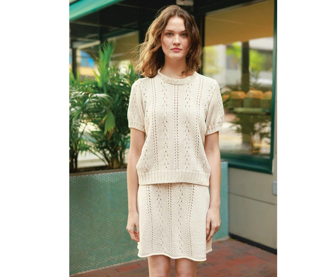 CORNELIA Tee and Skirt Pattern Sandnes Garn 2404 || Single Printed ...